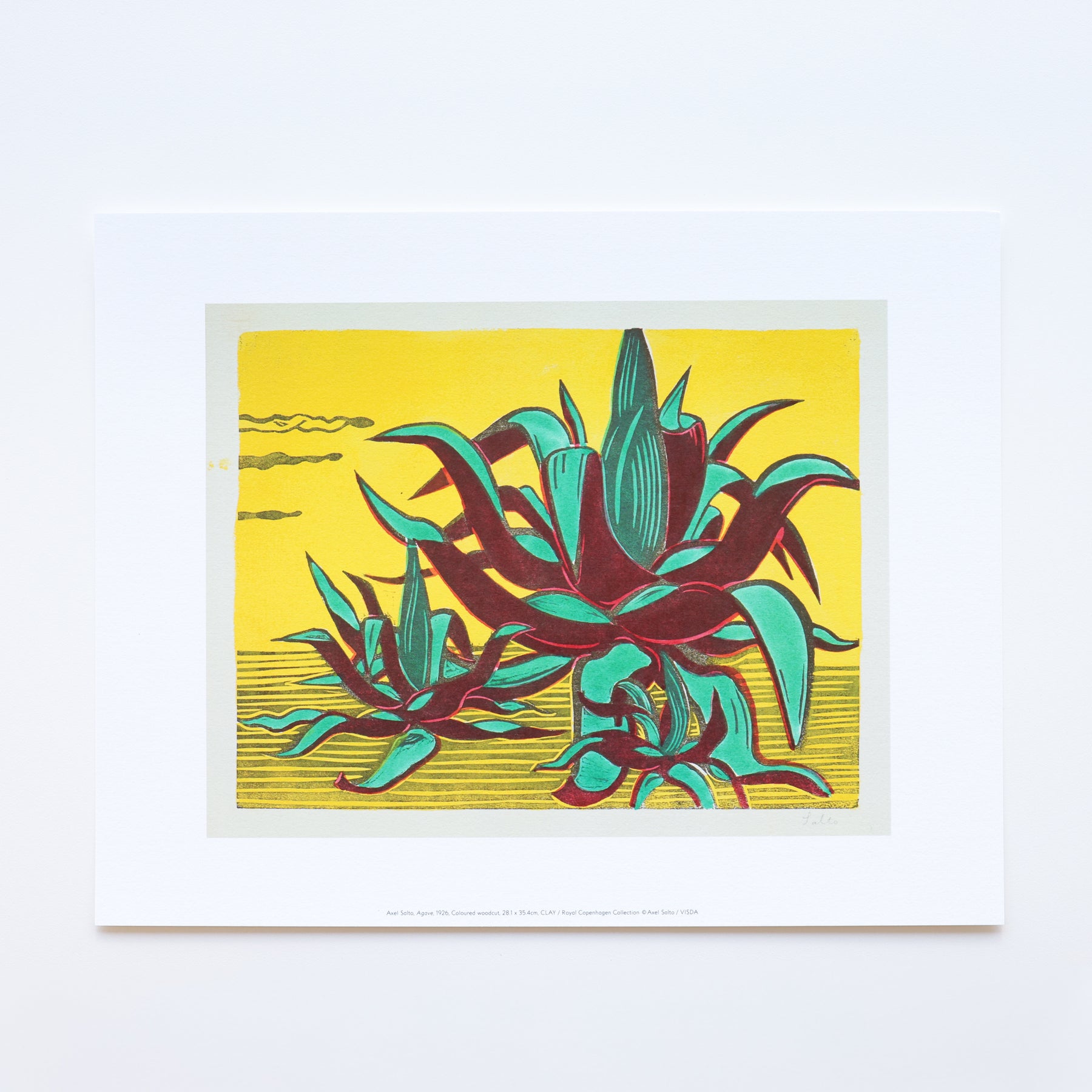 Yellow Agave Woodcut by Axel Salto Mini Print – The Hepworth Wakefield Shop