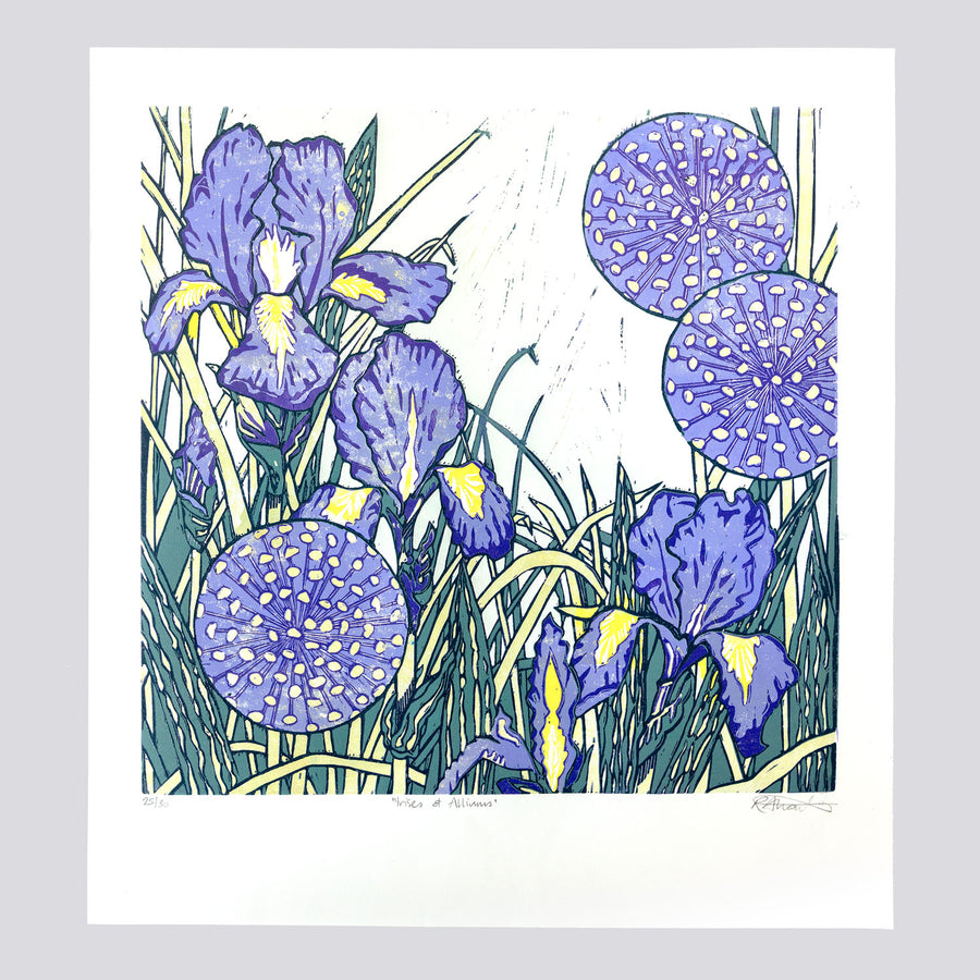 Irises and Alliums by Rachel Knowles – The Hepworth Wakefield Shop